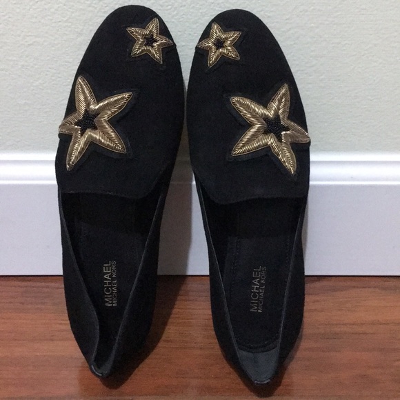 Michael Kors | Shoes | Suede Mk Loafers With Beanies Stars | Poshmark